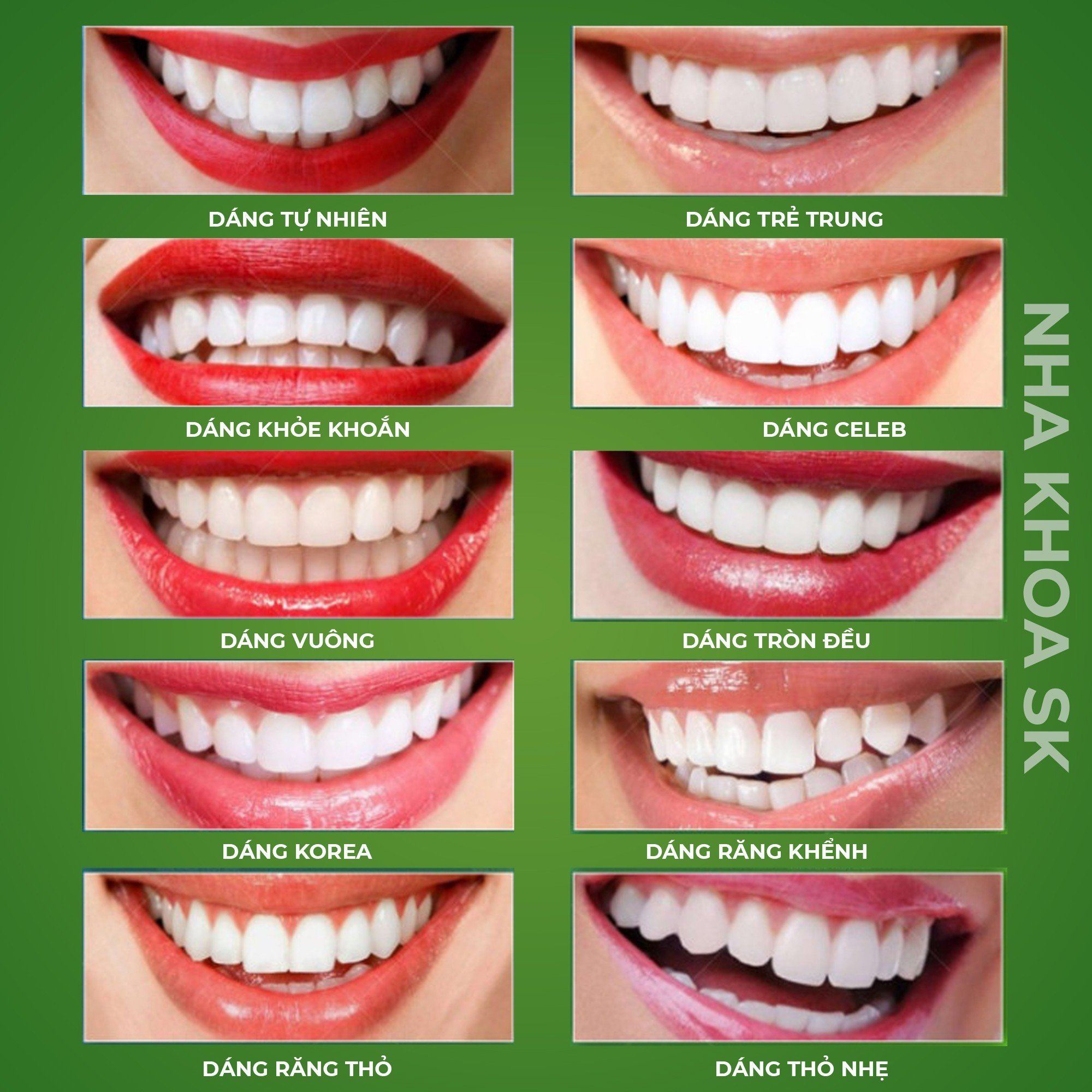 CÁCH CHỌN DÁNG RĂNG SỨ NHƯ THẾ NÀO ĐỂ PHÙ HỢP VỚI NHÂN TƯỚNG HỌC? - Nha ...