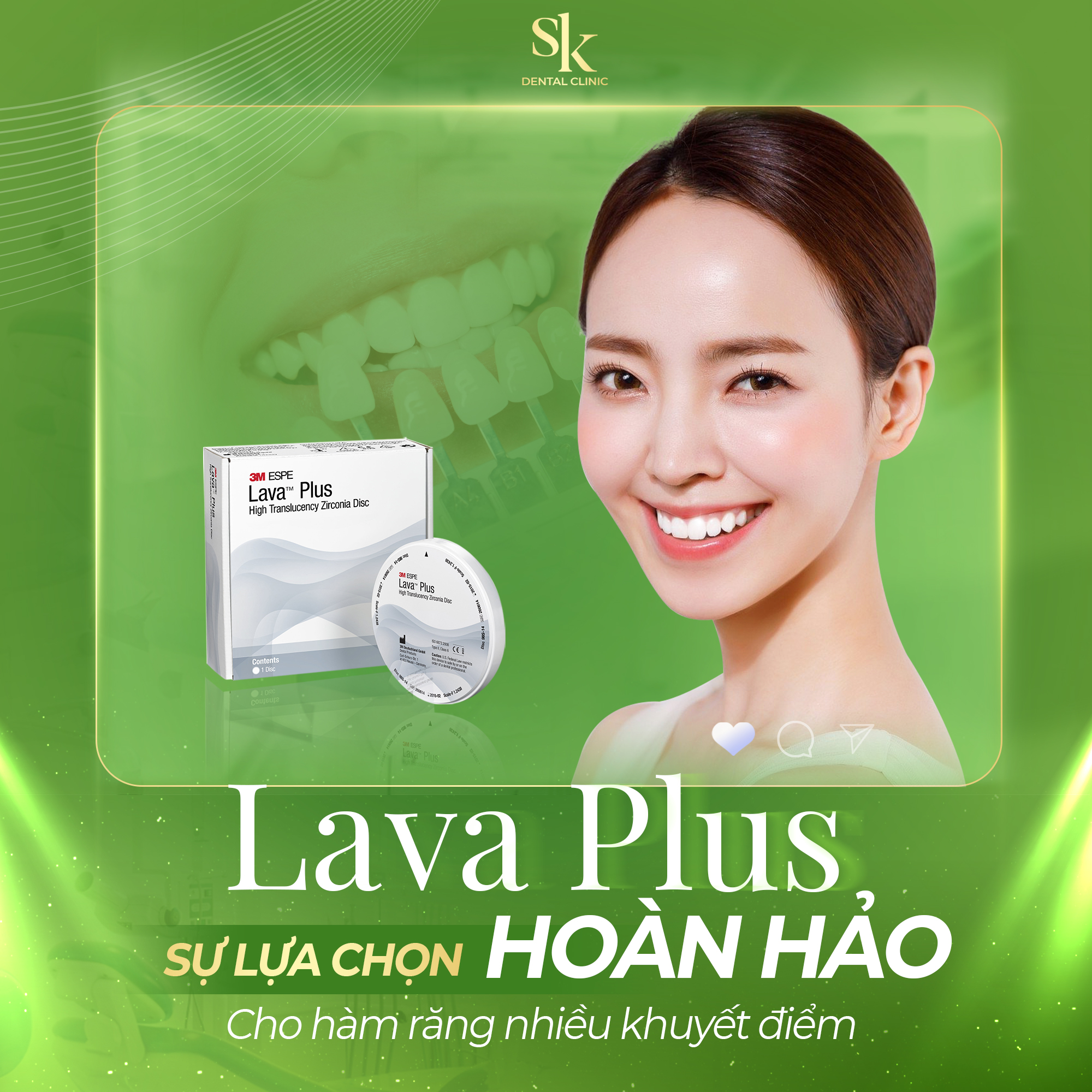Răng sứ Lava Plus - Khắc phục mọi khuyết điểm - Nha khoa Sk Dental Clinic